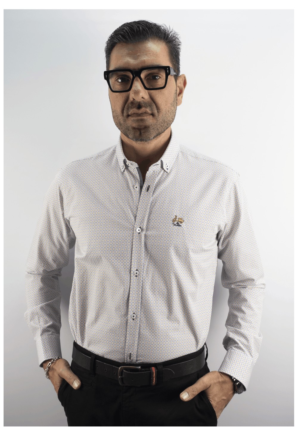 CAMISA ROVER LA VESPITA MOSTAZA